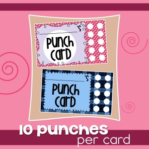 New Product :: Behavior Incentive Punch Cards – Designer Pack – One ...