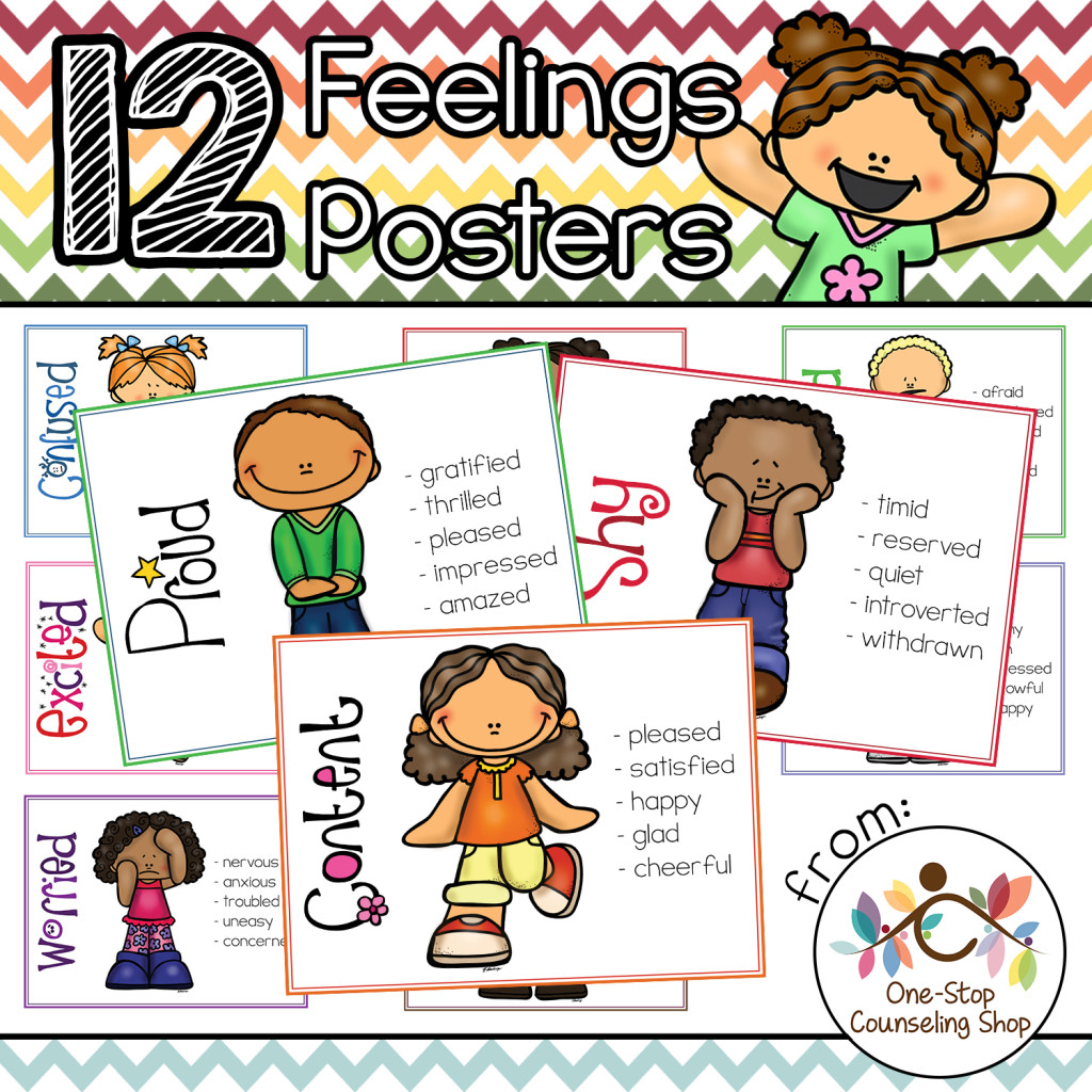 Feelings Posters & Coloring Pages – One-Stop Counseling Shop