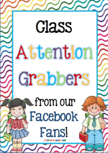 Fun Freebie :: Classroom Attention Grabbers – One-Stop Counseling Shop