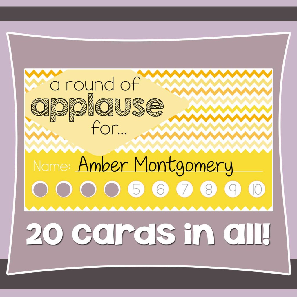 Behavior Incentive Punch Cards: Chevron Design – One-Stop Counseling Shop