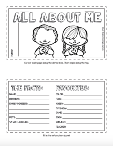 Self-Esteem “All About Me” Tab Book – One-Stop Counseling Shop