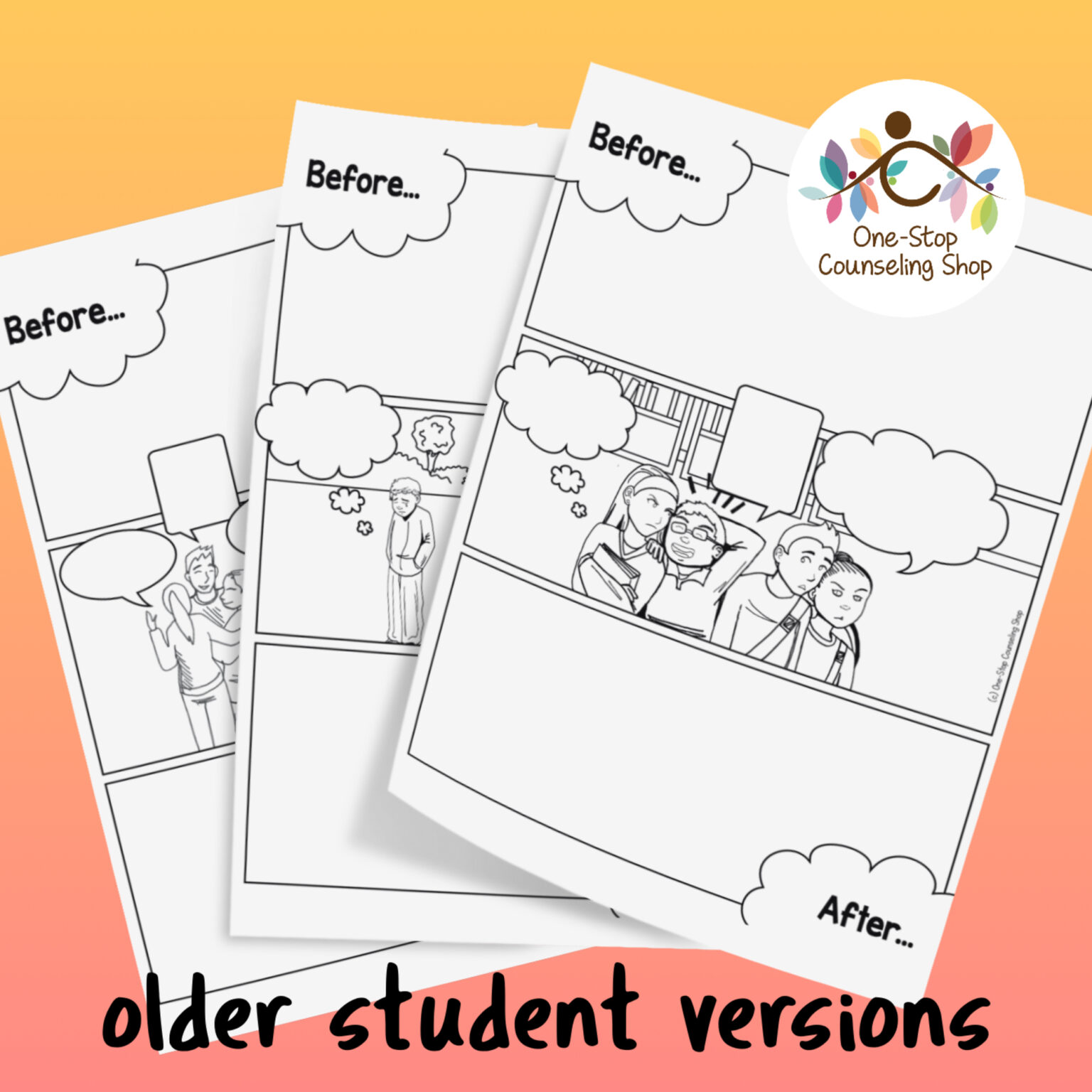 Social Emotional Comics – Older Student Versions Only – One-Stop ...